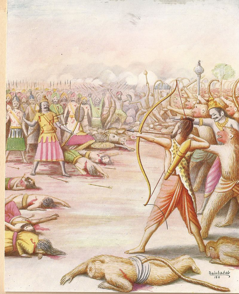 6.089. indrajit grounded in an engaging battle – rAmabhaktisAmrAjyam